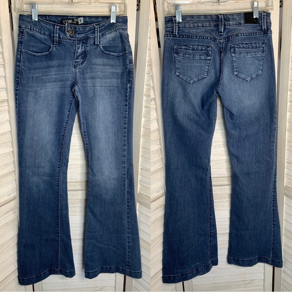 YMI | Jeans | Ymi Dressy And Shaping Low Rise Medium Wash Flare Leg ...